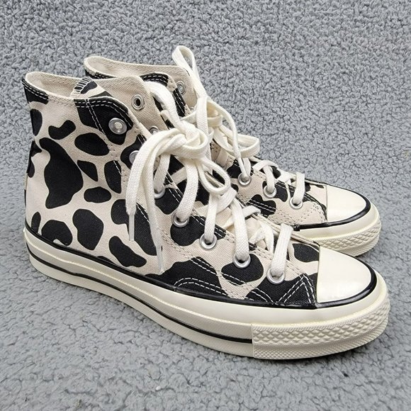 Converse | Shoes | Converse Chuck Taylor All Star Cow Print Hi Tops ...